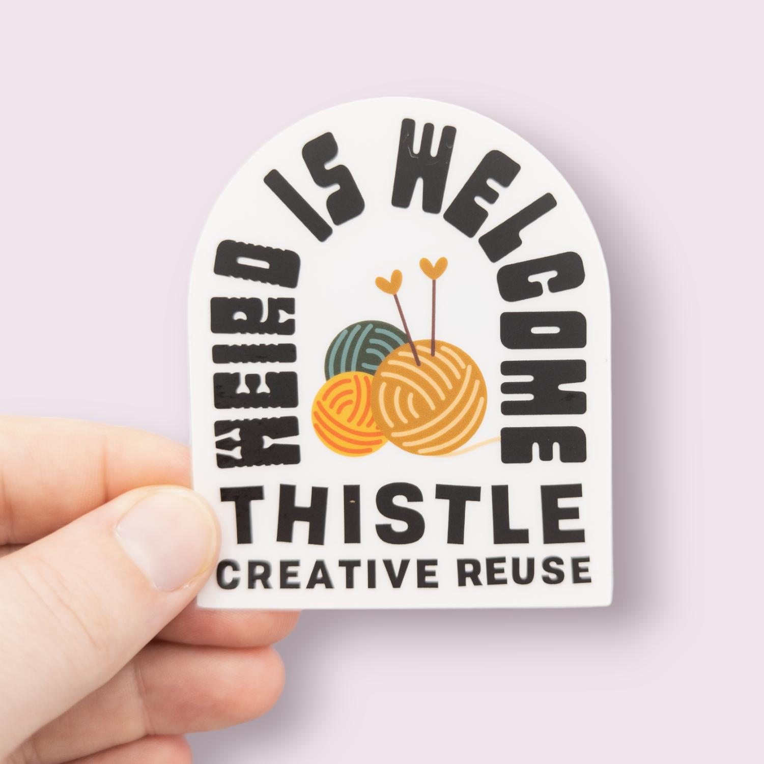 Weird Yarn Sticker | Thistle Creative Reuse